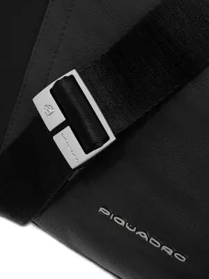 PIQUADRO Leather-panelled Shoulder Bag