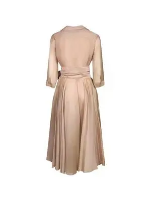 BLANCA VITA Allia Belted Muslin Dress