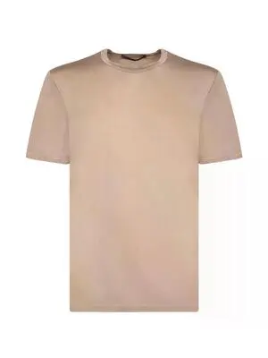 DANIELE FIESOLI Crew-neck Short-sleeve T-shirt - Brown