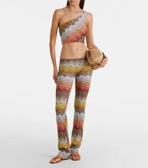 Missoni Wave Lame Slim Pants - Multicoloured