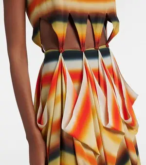 Loewe Striped Silk Maxi Dress