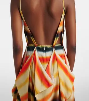 Loewe Striped Silk Maxi Dress
