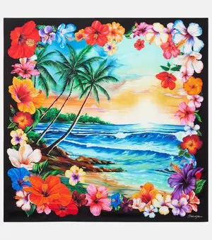 Dolce & Gabbana Printed Silk Twill Scarf - Multicoloured