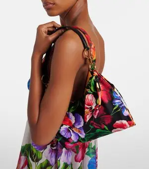 Dolce & Gabbana Small Floral Shoulder Bag