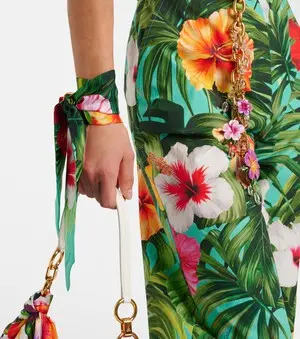 Dolce & Gabbana Floral Silk Twill Scarf