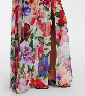 Dolce & Gabbana Floral Silk Chiffon Top