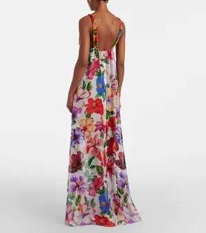Dolce & Gabbana Floral Silk Chiffon Top