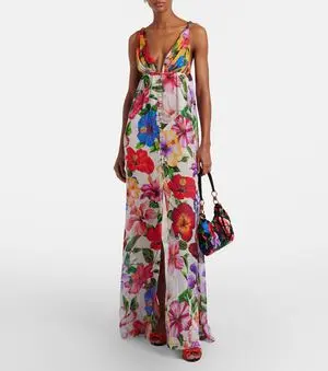 Dolce & Gabbana Floral Silk Chiffon Top