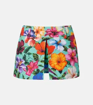 Dolce & Gabbana Floral Print High-waisted Shorts - Multicoloured