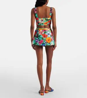 Dolce & Gabbana Floral Print High-waisted Shorts