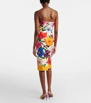 Dolce & Gabbana Floral Bustier Dress