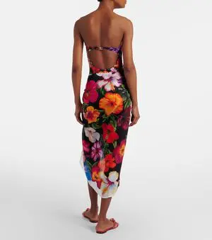 Dolce & Gabbana Floral Cotton Beach Cover-up