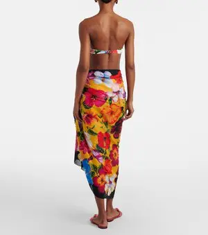 Dolce & Gabbana Floral Cotton Beach Cover-up - Multicoloured