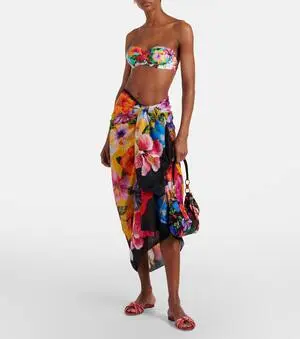 Dolce & Gabbana Floral Cotton Beach Cover-up - Multicoloured