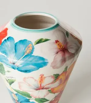 Dolce & Gabbana Floral Ceramic Vase