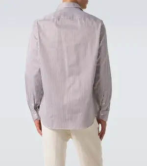 Canali Striped Cotton Shirt