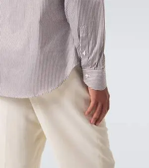 Canali Striped Cotton Shirt