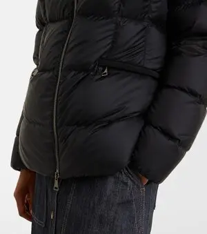 Moncler Shearling-trimmed Down Jacket
