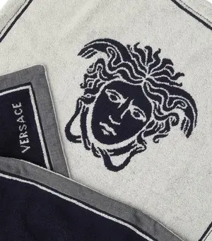Versace Medusa Towel - Blue