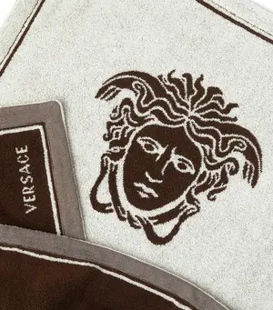 Versace Medusa Towel - Brown