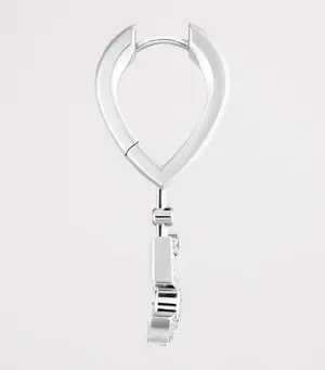 Chanel Eternal N°5 Drop Earrings In White Gold And Diamonds