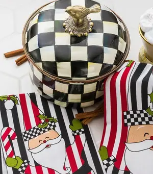 MACKENZIE-CHILDS Courtly Check Saucepan