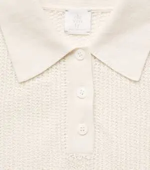 Eleventy Cotton Knitted Sleeveless Polo Shirt