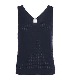 Eleventy Fine Wool Tank Top - Blue