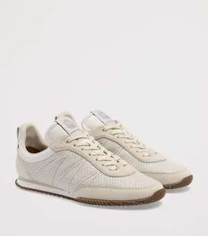 Dunhill The Dunhillian Leather Runner Sneakers - White