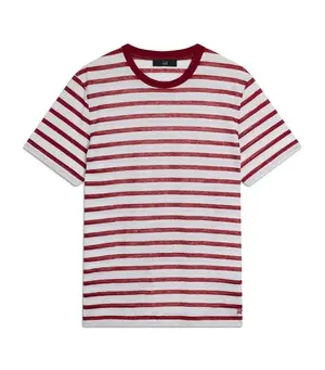 Dunhill Linen-cotton Stripe T-shirt