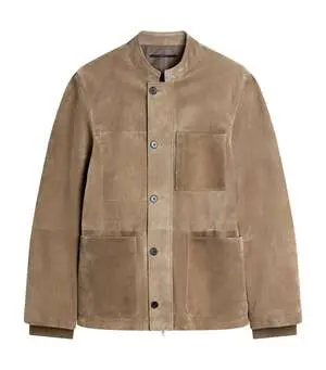 Dunhill Leather Three-pocket Jacket