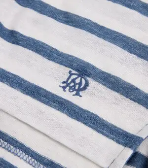 Dunhill Linen-cotton Stripe T-shirt