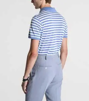 Dunhill Mulberry Silk-cotton Polo Shirt - Blue