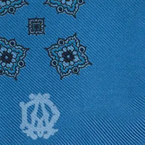Dunhill Mulberry Silk Pocket Square - Blue