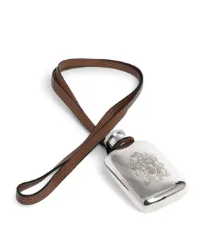 Dunhill Mini Armorial Flask - Brown