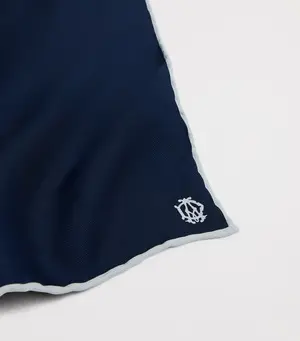 Dunhill Mulberry Silk Neckerchief - Navy