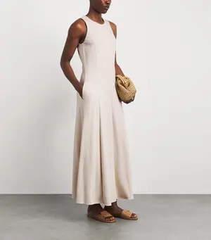 Eleventy Zip-up Midi Dress With Drawstring Waist