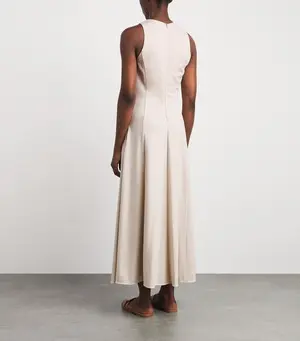Eleventy Zip-up Midi Dress With Drawstring Waist