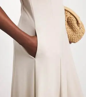 Eleventy Zip-up Midi Dress With Drawstring Waist