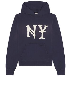 DUKE + DEXTER Ny Embroidered Hoodie - Navy