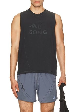 ADIDAS X SONG FOR THE MUTE Running Singlet - Black