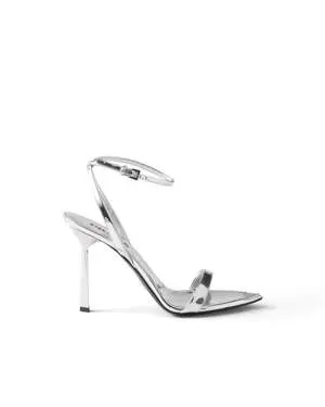 Prada Metallic Leather High-heeled Sandals