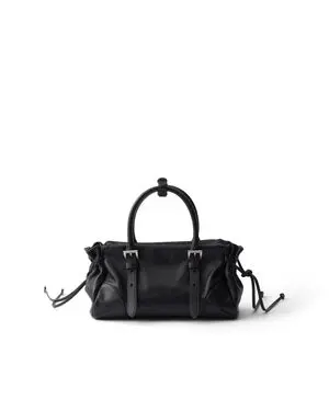 Prada Karin Small Leather Bag - Black