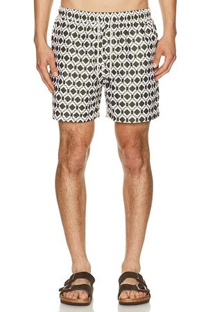 Oas OAS Printed Swim Shorts Pine
