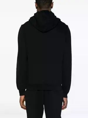 John Richmond Logo Embroidered Cotton Hoodie