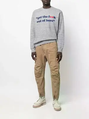 Dsquared2 Mélange Slogan Print Sweatshirt