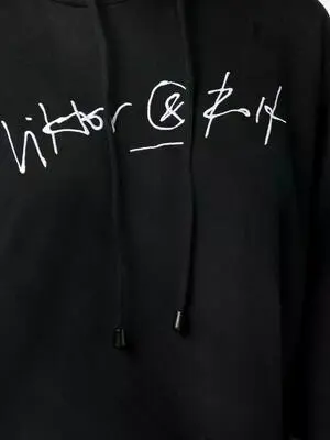 Viktor & Rolf Logo Embroidered Sweatshirt Dress