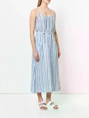 Woolrich Striped Linen Maxi Dress