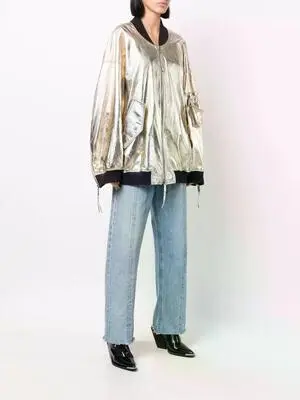 Dsquared2 Oversized Metallic Bomber Jacket