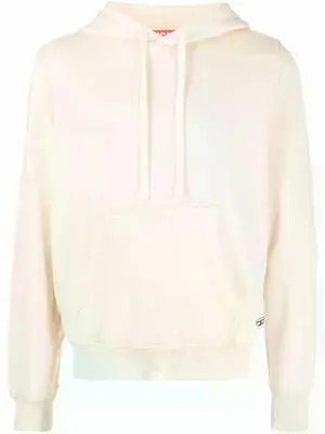 DIESEL® Logo Patch Pullover Hoodie - Yellow
